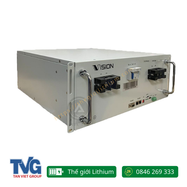 Pin Lithium viễn thông Vision 48V, 100Ah V-LFP48100, ắc quy lithium ...